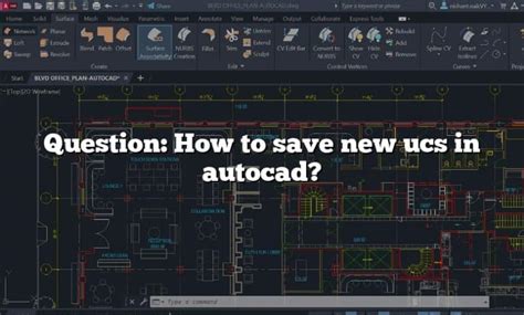 Question How To Save New Ucs In Autocad