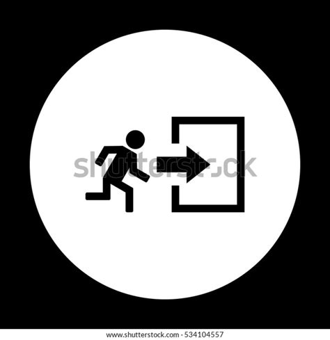 Exit Black Vector Icon Stock Vector Royalty Free 534104557 Shutterstock
