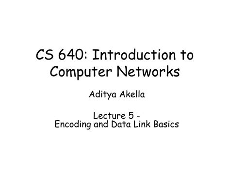 Ppt Cs 640 Introduction To Computer Networks Powerpoint Presentation