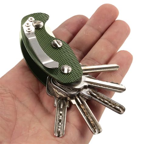 Folder Keys Organizer Keychain Compact Aluminum Alloy Key Holder Key Organizer Clip Folder Multi
