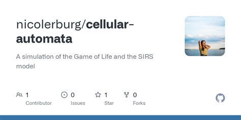 Github Nicolerburgcellular Automata A Simulation Of The Game Of Life And The Sirs Model