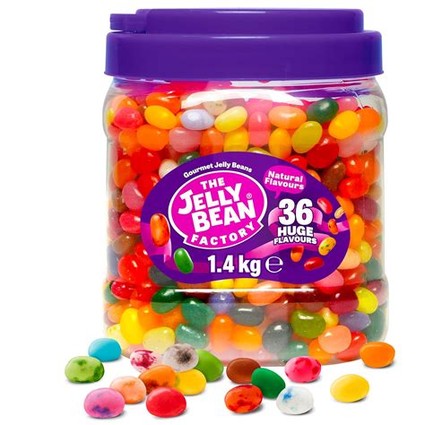 The Jelly Bean Factory Gourmet Jelly Beans 1 4 Kg Glas 36 Natürliche