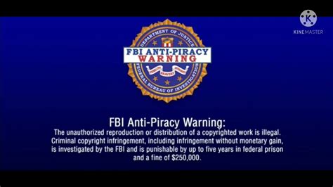 Fbi Anti Piracy Warning Screen 4 Youtube
