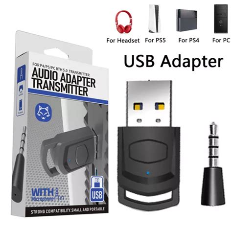 New Wireless Game Audio Headphone Adapter Receiver For Ps5 Ps4 Game Console £8 42 Picclick Uk