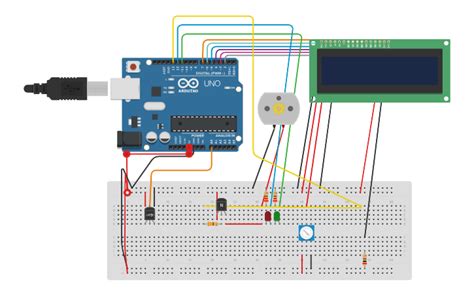 Circuit Design Automated Plant Watering System Tinkercad