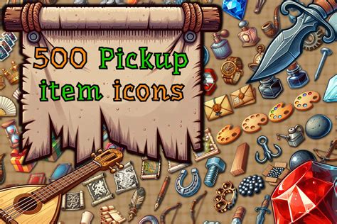 2d Icons Pickup Items 2d Icons Unity Asset Store