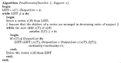 The Search Algorithm For Generating Large Itemsets Download