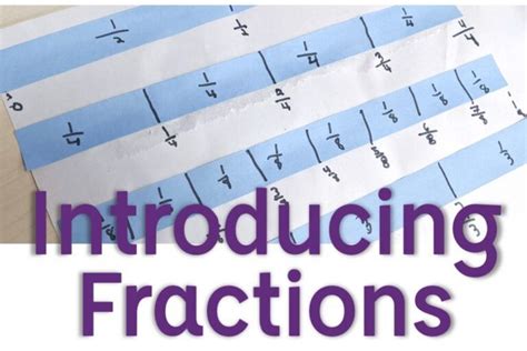 An Introduction To Fractions Tales From Outside The Classroom