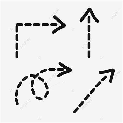 Dashed Arrow Clipart Hd PNG Dash Line Black Arrow Arrow Collection