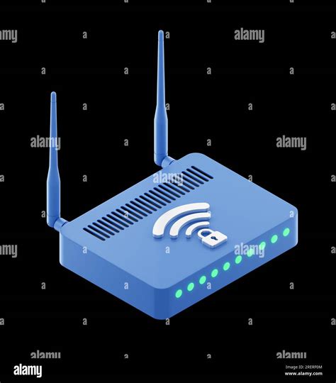 A Secure Wi Fi Router Stock Photo Alamy