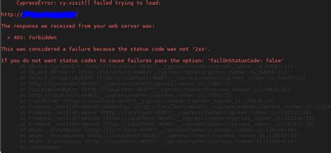 CypressError Cy Visit Failed Trying To Load IP Port