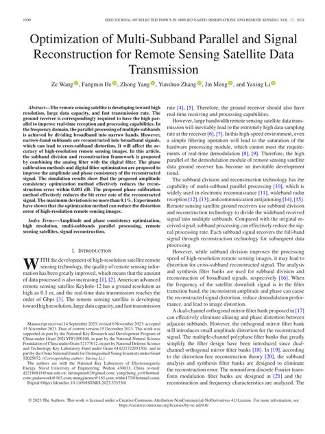 Pdf Optimization Of Multi Subband Parallel And Signal Reconstruction