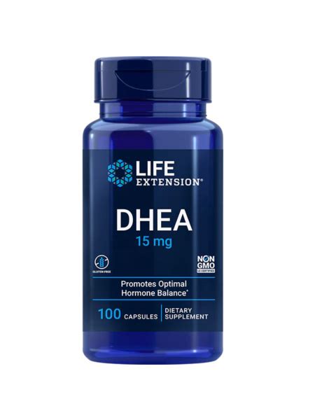 Life Extension, DHEA, ДГЭА, 15 мг, 100 капсул - купить с доставкой по ...