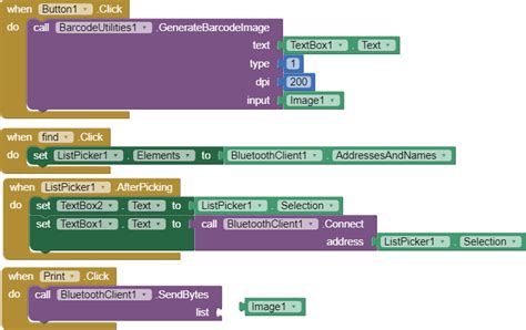 Print Barcode On Label Printer 5 By Abg Mit App Inventor Help