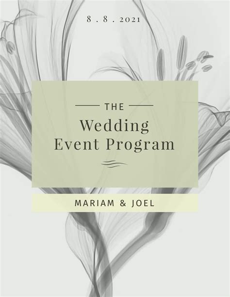 free event program templates customize and download visme