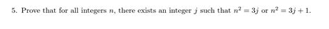 Solved 5 Prove That For All Integers N There Exists An