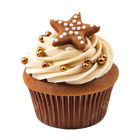 진저브레드 스타로 장식된 크리스마스 맛있는 컵케이크 컵케익 머핀 케이크 테이블 Png 일러스트 및 이미지 에 대한 무료 다운로드 Pngtree