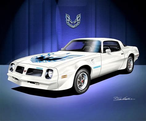 1976 Pontiac Firebird Trans Am Art Print Vintage Car Poster Comes In 5