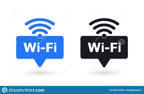 Wireless And Wifi Icon Wi Fi Signal Symbol Internet Connection Remote Internet Access