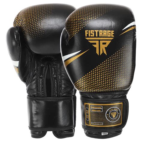 Перчатки боксерские кожаные FISTRAGE VL-4145 (размер 10-14oz, цвета в ...