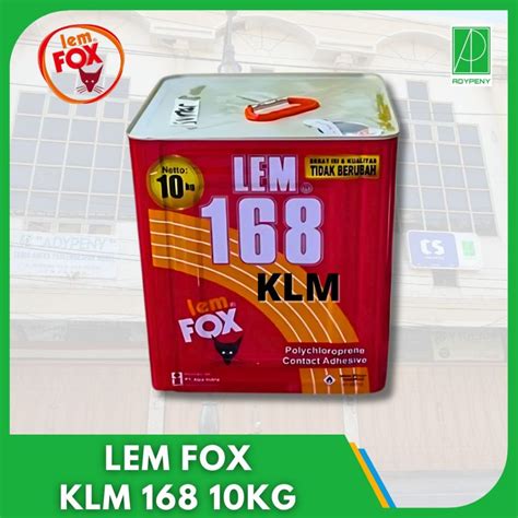 Jual Lem Kuning Fox Klm 168 Blek 10kg Lem Kayu Hpl Serbaguna Shopee