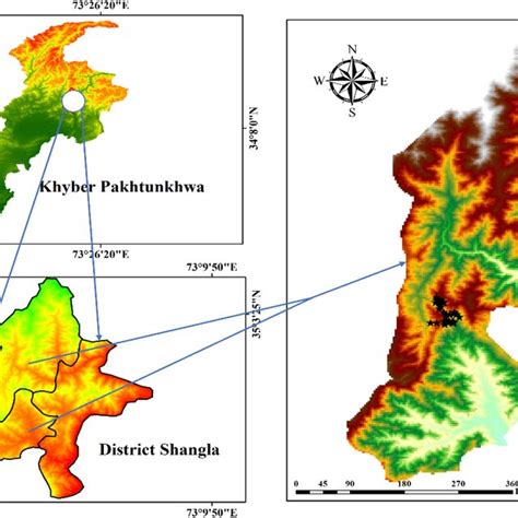 Gis Generated Map Of The Study Area Representing The Sampling