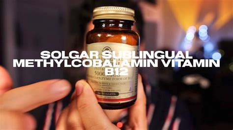 Solgar Sublingual Methylcobalamin Vitamin B12 - YouTube
