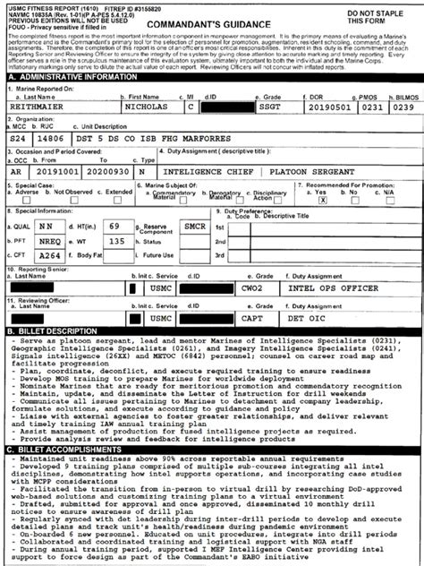 08l Fitrep 2020 09 30 Reserve Unit Redacted Pdf