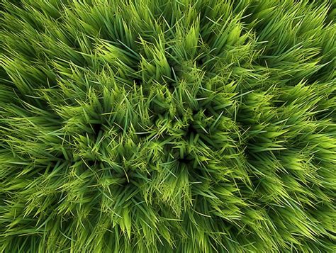Premium Ai Image Top View Of Green Grass Texture