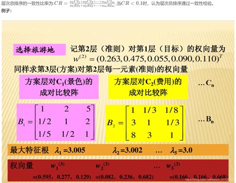 数学建模评价类方法02——层次分析法 第一层指标的权重为 max 对应的特征向量归一化后的值 csdn博客