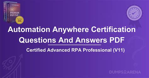 Automation Anywhere Certification Questions And Answers Pdf