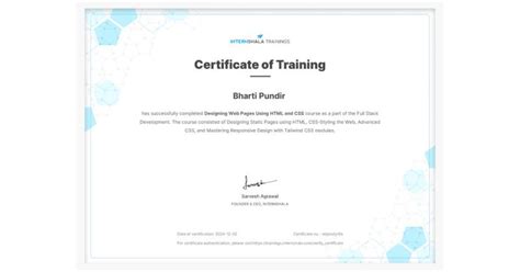 Bharti On Linkedin Successfully Completed The Designing Web Pages
