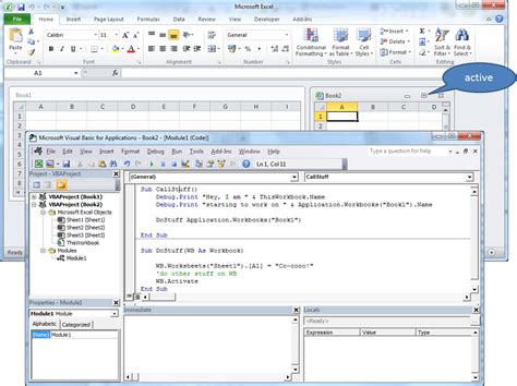 How To Bring Activeworkbook To The Front Of The Window Using Excel Vba