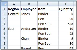 Fill Blank Cells In Excel To Complete Table Contextures Blog