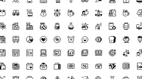 1300 Free Pixel Icons Vector Pixel Icons Svg Figma