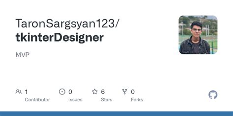 Github Taronsargsyan123tkinterdesigner Mvp
