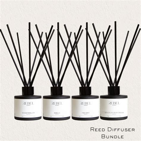 4 X Reed Diffuser Bundle Rebel Aromas