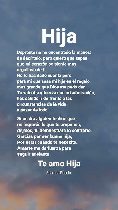Poema Para Hija En Mensajes Para Los Hijos Poemas Para Un Hijo Frases Para Hijos