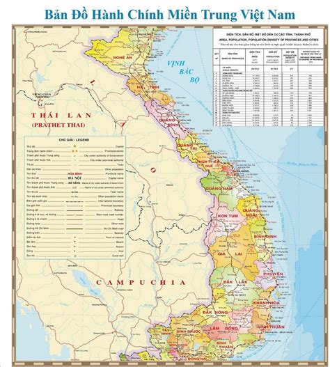 TẢi Bản đồ Miền Trung Trung Bộ Việt Nam Khổ Lớn 2026