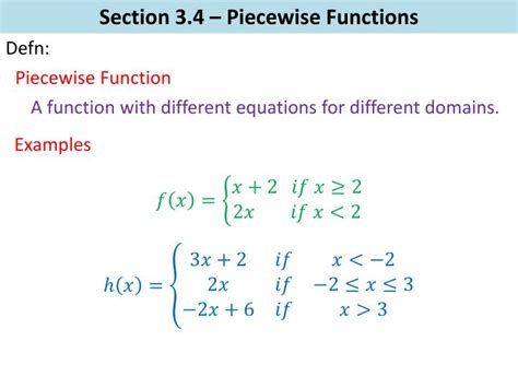 Piecewise Functions Equation Examples Get Images