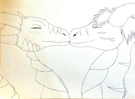 Dragon Kiss Commission By Rubygirl14 On Deviantart