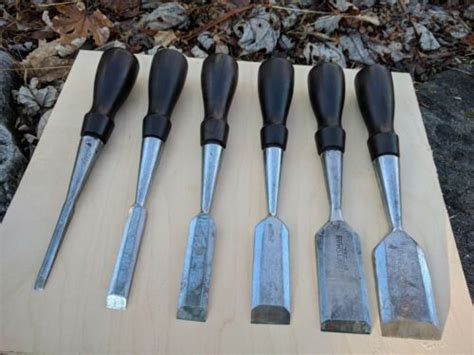Vintage Craftsman 6pc Socket Chisel Set African Blackwood Handles Antique Price Guide