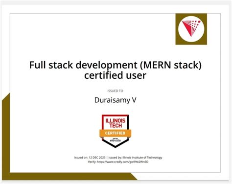 Durai Samy V On Linkedin Entrielevate Illinois Mernstack Illinoistech