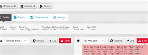 phone gap build export failed how do i gdevelop forum