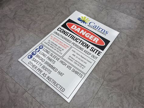 Corflute Sheets Visual Imaging Cairns