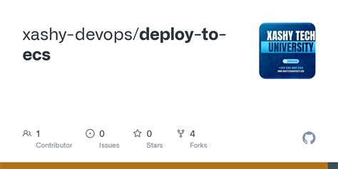 GitHub Xashy Devops Deploy To Ecs