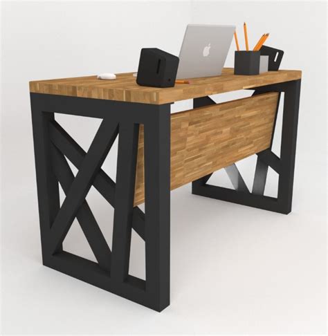 ᐉ Письмовий стіл керівника Ecoloft Лофт In 2054 Коричневий 23059859 • Краща ціна в Києві