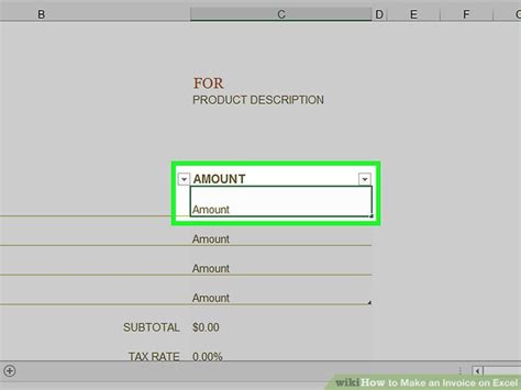 4 Ways To Make An Invoice On Excel WikiHow