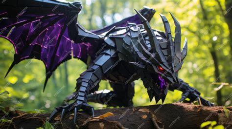 Premium Ai Image Enderdragon From Minecraft In Real Life