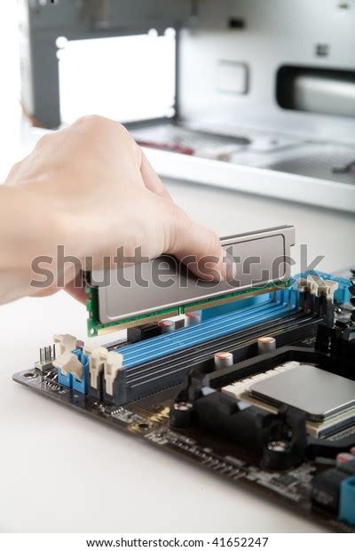 Assembling High Performance Personal Computer Inserting Stock Photo 41652247 Shutterstock